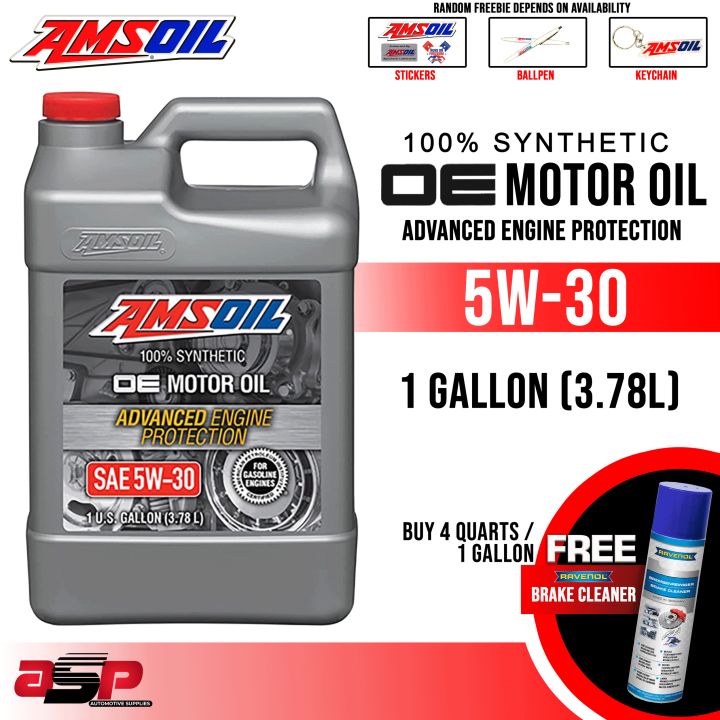 AMSOIL 5W-30 OE 100% Fully Synthetic Gasoline Engine Oil Gallon (3.78L ...