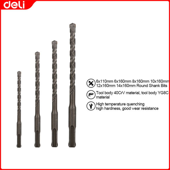 Deli Round Shank Drill Round Shank Electric Hammer Drill Concrete ...