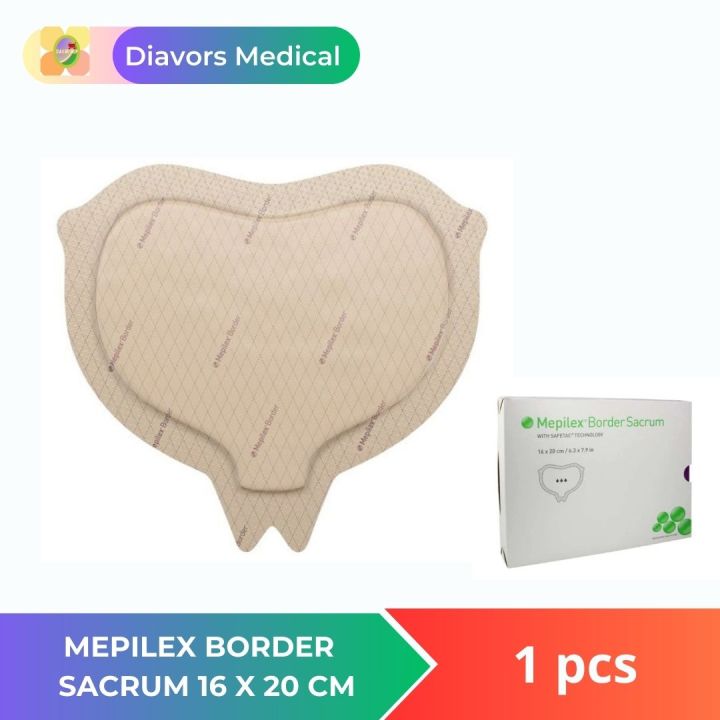 Mepilex Border Sacrum 16cmx20cm / Foam Dressing Adhesive / Decubitus ...