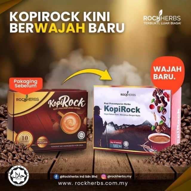 Kopi Rock by Rockherbs 15 Sachets Coffee Rock | Lazada Singapore