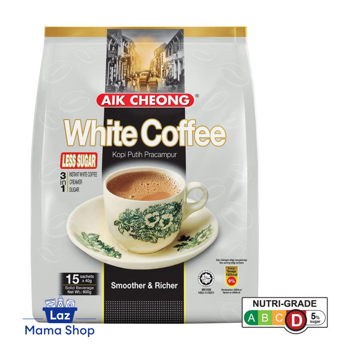 Aik Cheong White Coffee Less Sugar 12 Sachets (Laz Mama Shop) | Lazada ...