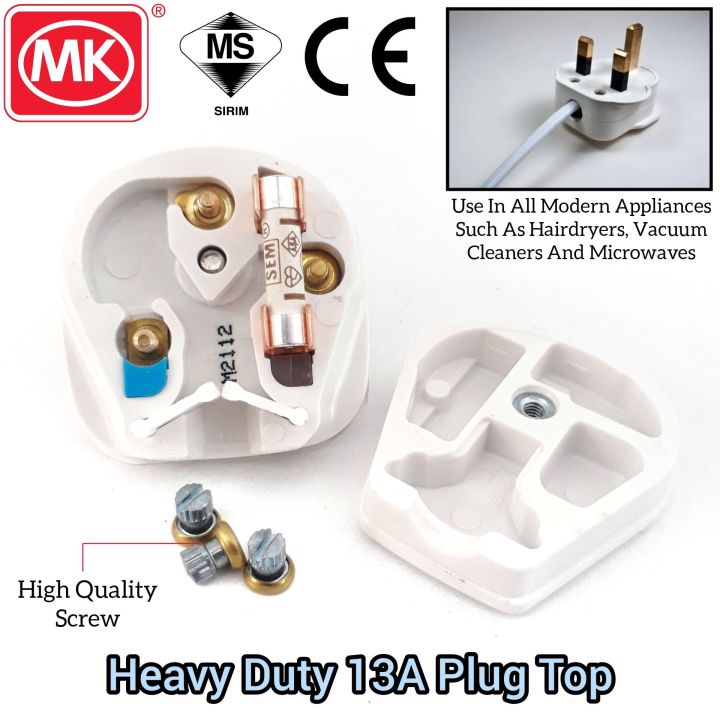 MK Super Heavy Duty 13A Plug Top Electrical Machinery Industrial And House Home Appliance Usage ...