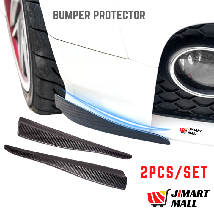 CAR BUMPER PROTECTOR STRIP Rubber Lip Carbon Edge Anti Scratch ...