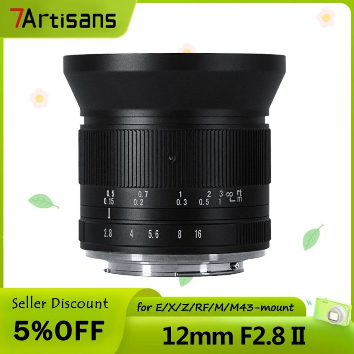 7artisans 12mm F2.8 II APS-C Super Ultra Wide Angle Lens Manual Focus ...