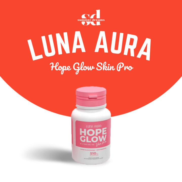 LUNA AURA Hope Glow Skin Pro Japan Glutathione and Skin Probiotics 30 ...