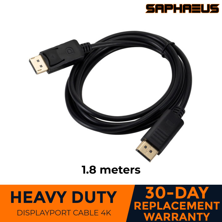 DisplayPort Cable 1.8M METERS 4K 165Hz DisplayPort to DisplayPort Cable ...