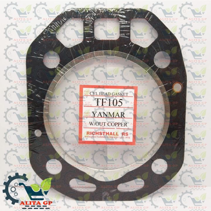 Cylinder Head Gasket Yanmar TF105 , TF110 Water Cooled Diesel Engine ...