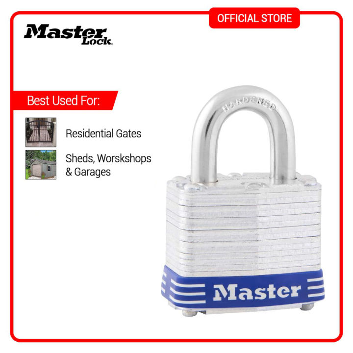 Master Lock 3D/EURD Laminated Steel Padlcok 43mm | Lazada PH