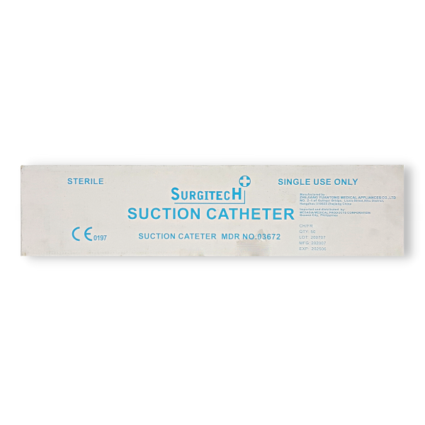 SURGITECH Suction Catheter Sterile 50's - Box | Lazada PH