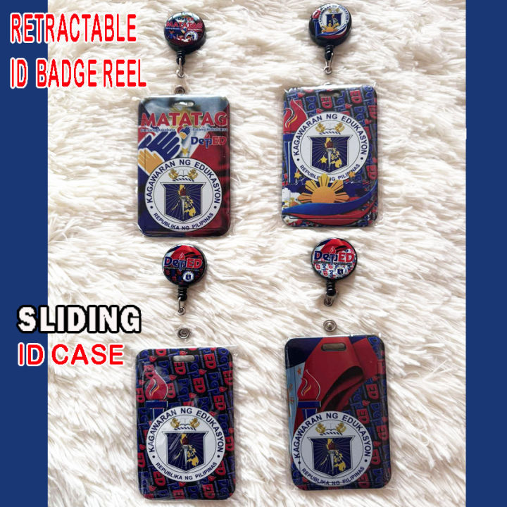 New Matatag Deped tEACHERS Retractable id Badge reels Id Clip iD HOLDER ...