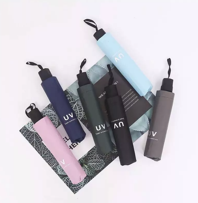 UV Sunscreen Protect Manual Folding Umbrella | Lazada PH