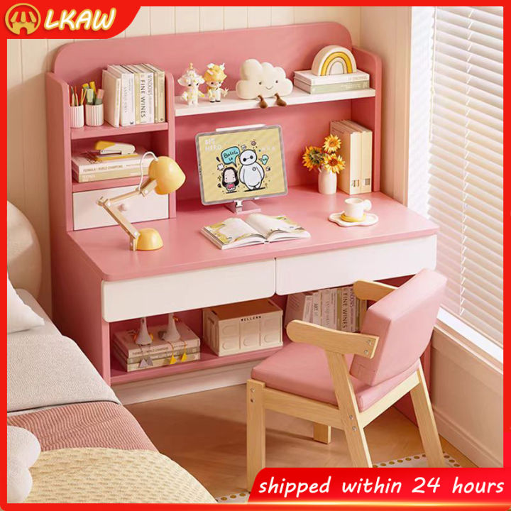 Children's Study Table Computer Table Student Writing Table With Drawer ...