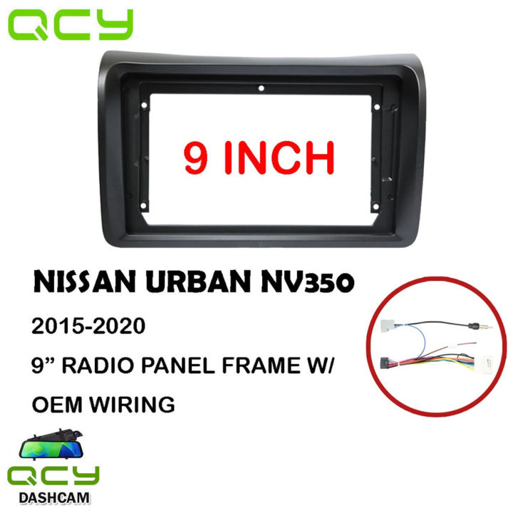 QCY 9" 2Din Radio Panel Frame Kit for Nissan URVAN NV350 2015-2020 ...
