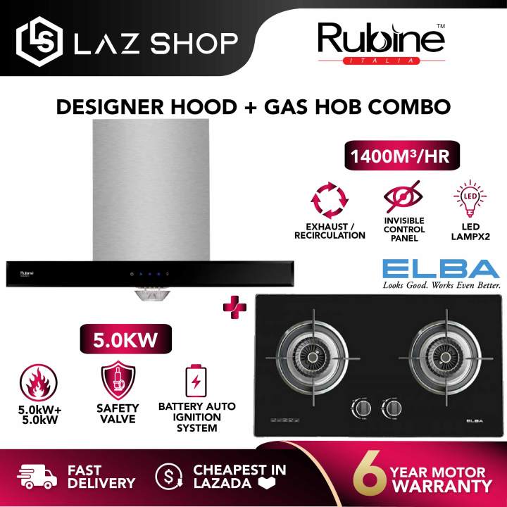 Rubine Kitchen Hood RCH-BOXLINE X-90SS | Lazada