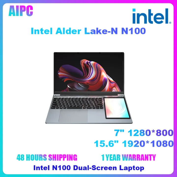 SZ BOX Laptop Dual Screen Laptop 15.6" +7" Intel Alder Lake-N N100 15 ...