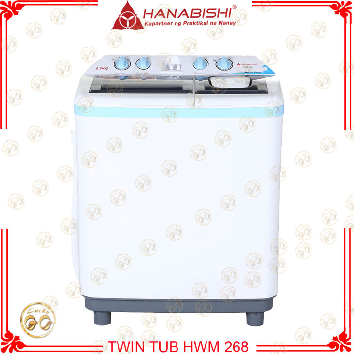 HANABISHI TWIN TUB (MARINE SERIES) WASHING MACHINE HWM 268 | Lazada PH