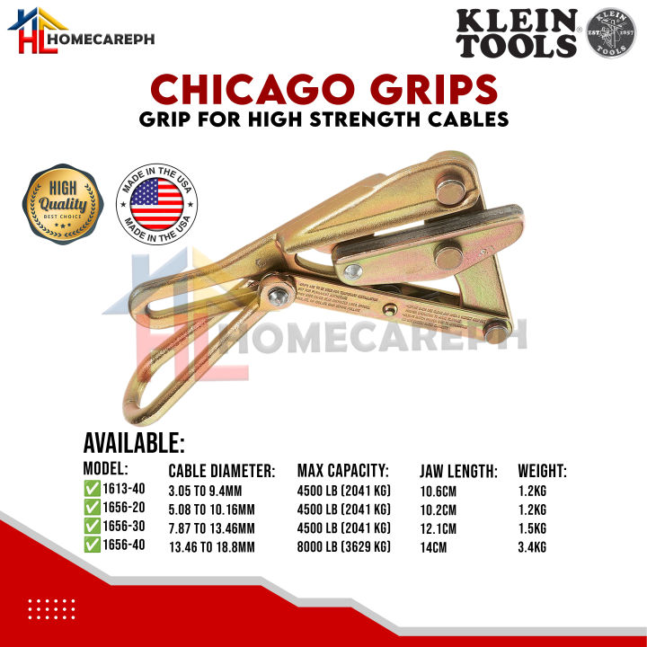 Klein Tools Chicago Grip (For High Strength Cable) | Lazada PH