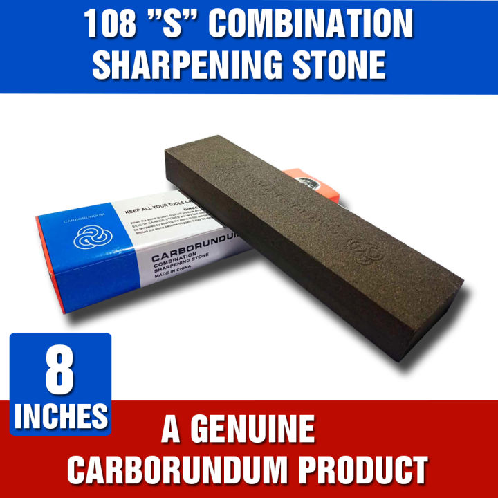 CARBORUNDUM COMBINATION SHARPENING STONE ( 6",8") HASAAN " ORIGINAL ...