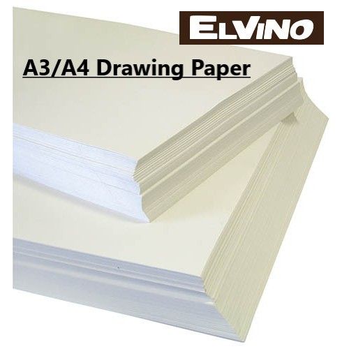 30pcs Drawing Paper A3 / A4 (100 / 135 / 165 / 200 gsm) Kertas Lukisan ...