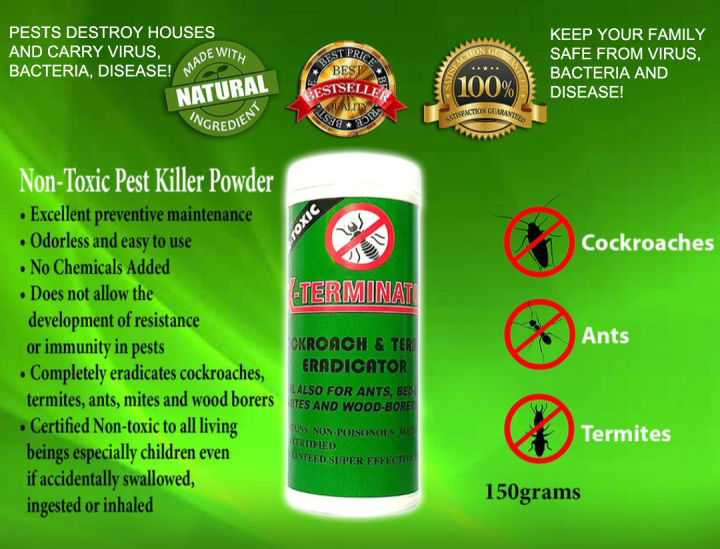 XTerminator 100% Non-Toxic All Natural Cockroach, Termite and Ant ...
