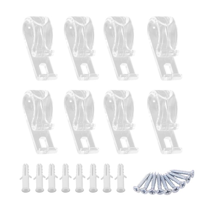 8Pcs Curtain Clear P Clips Hook,Roller Blind Clips Child Safety Chain ...