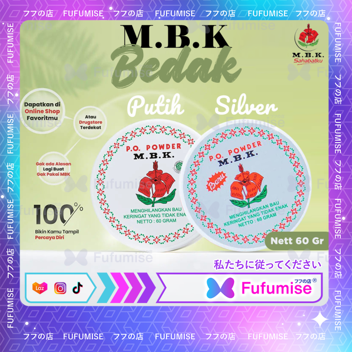 MBK Bedak Jar Series 60 gr | Tin Silver | Tin Putih | Bedak Bb ...