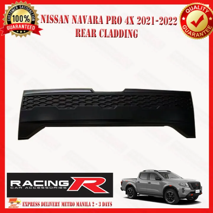 Nissan Navara PRO 4X Rear Cladding Rear Guard Plate 2021 2022 2023 2024 ...
