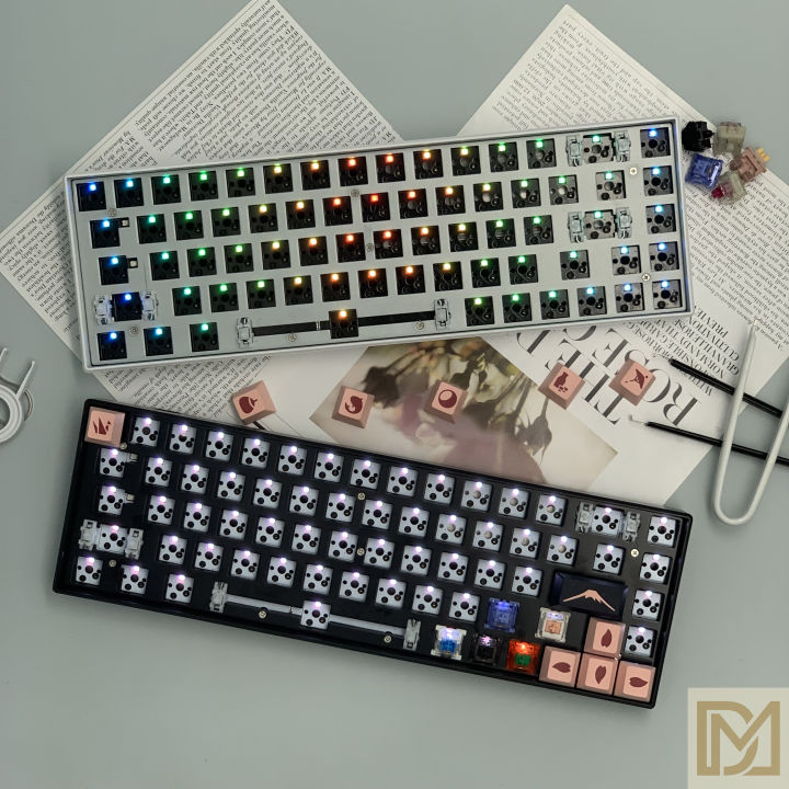 Sky 68 Keyboard Kit 65% Barebone RGB 3 Modes Bluetooth Wireless ...