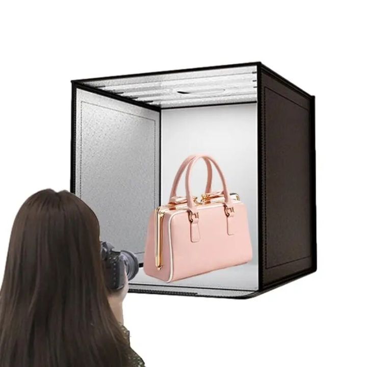 Product Photo Booth Light Box Dimmable Folding Portable Photography ...