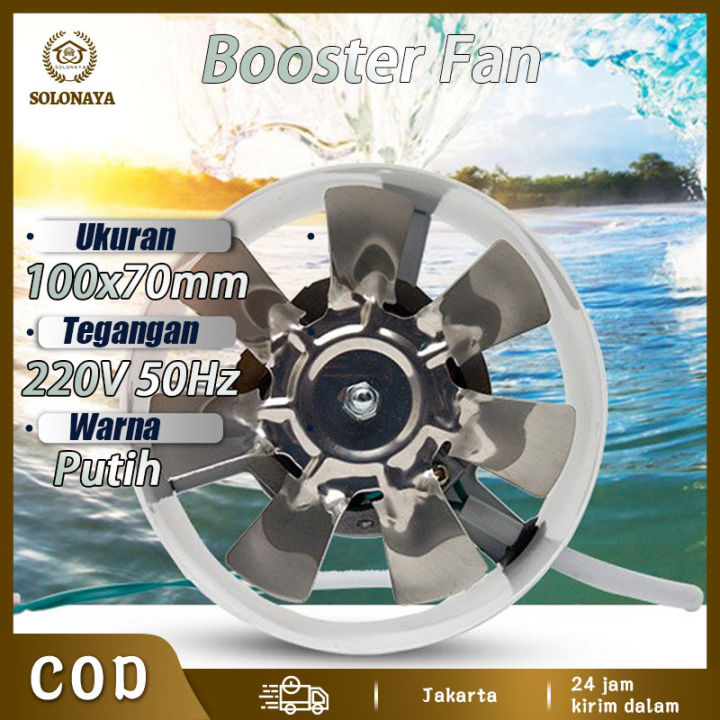 4Inch/6Inch Inline Duct Fan Booster Exhaust Blower Air Cooling Vent ...
