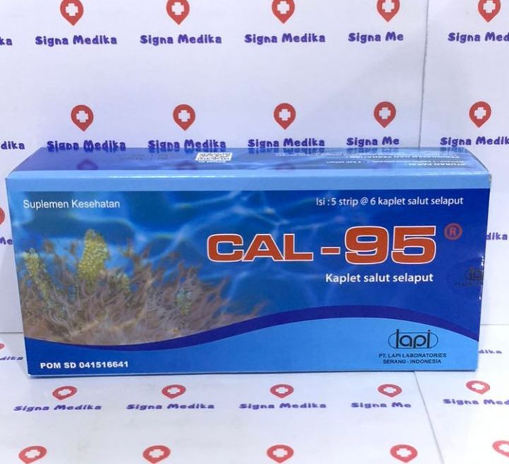 Cal 95 Box Isi 30 Tablet - Vitamin Kalsium Tulang | Lazada Indonesia