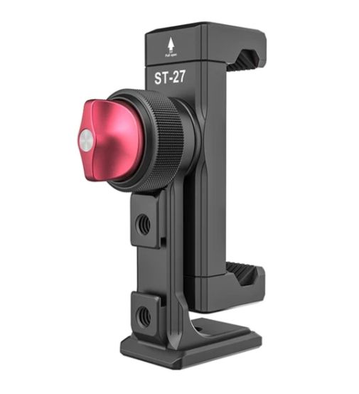 Ulanzi ST-27 Phone Tripod Mount ที่หนีบมือถืออลูมิเนียม แบบสปริง หมุน ...