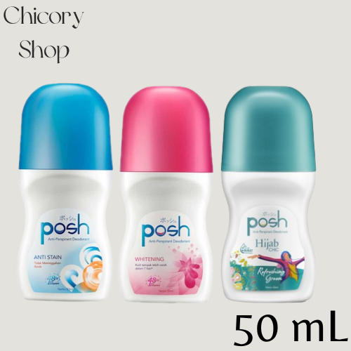 Posh Deodorant Roll On Whitening / Anti Stain / Hijab Chic Refreshing ...