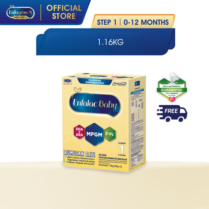 Enfalac Baby Step 1 - 1.16kg Susu Bayi Milk Formula Powder | Lazada