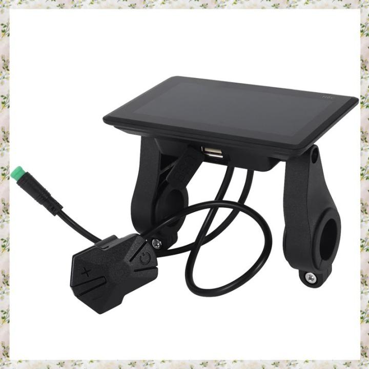V3(UJCZ) H6C Electric Bike LCD Display Meter 24V-60V E Scooter LCD Panel Color Screen with USB ...