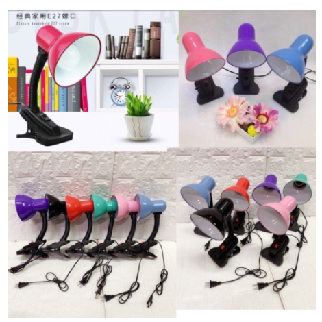 #108 Portable Clip Lamp/Desk Light/Clip Light (Bulb Not Included ...