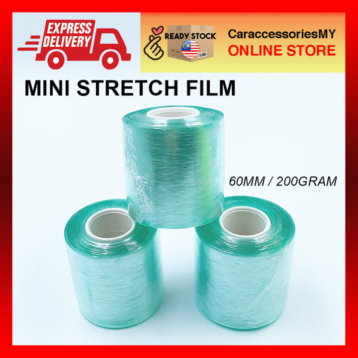 BABY ROLL MINI STRETCH FILM 60MM TRANSPARENT 200G shrink wrap packing ...