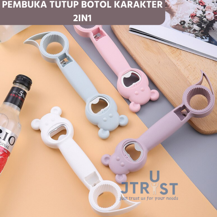Pembuka Tutup Botol Motif Karakter Lucu 2in1 | Lazada Indonesia