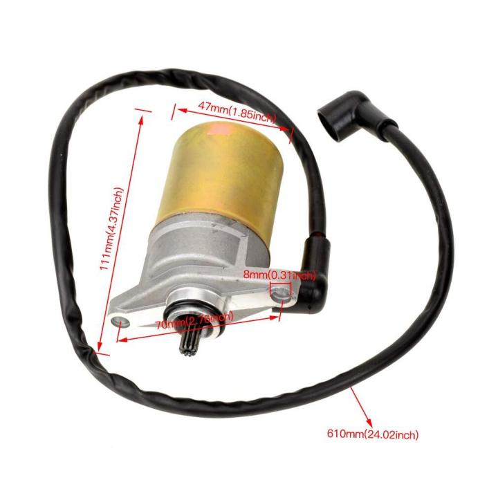 มอเตอร์สตาร์ทสำหรับ Tao Tao Jonway Sunl Roketa สันติภาพ GY6กีฬา47Cc ...