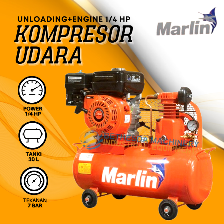 Kompresor Angin 1/4 HP Mesin kompresor engine bensin 1/2 HP | Lazada ...