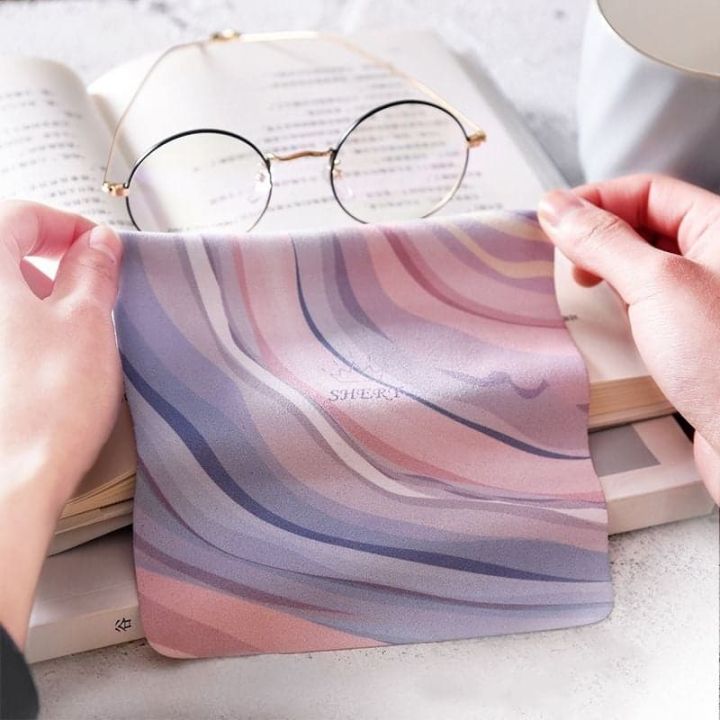 พร้อมส่ง ! Glasses cloth ผ้าเช็ดแว่น ชนิดไมโครไฟเบอร์ละเอียด เกรดพรีเมี ...