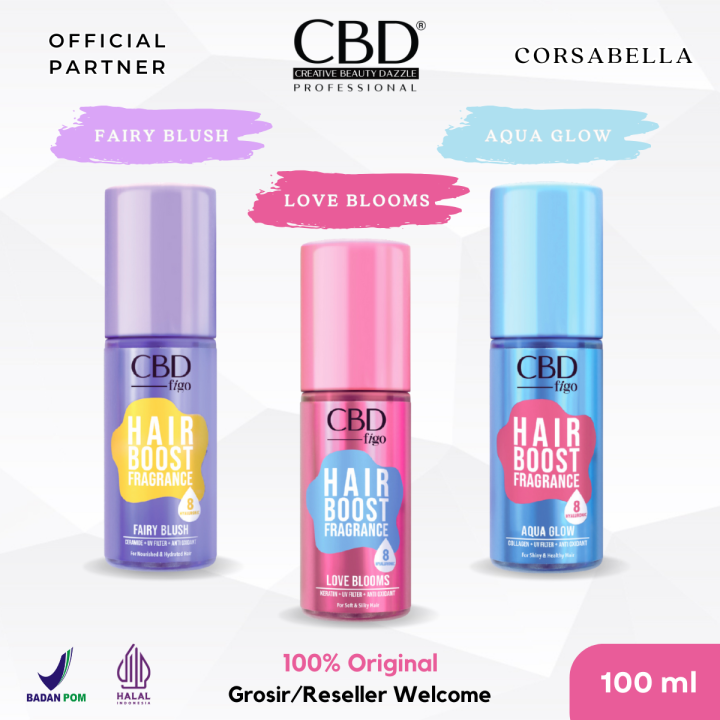 CBD Figo Hair Boost Fragrance 100ml Aqua Glow / Love Blooms / Fairy ...