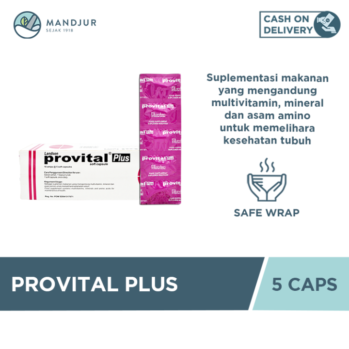 Provital Plus 5 Kapsul - Multivitamin Jaga Daya Tahan Tubuh | Lazada ...