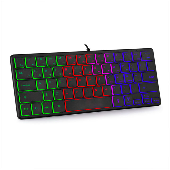 Wired Gaming Keyboard 64 Scientific for Key Layout RGB Backlit Compact ...