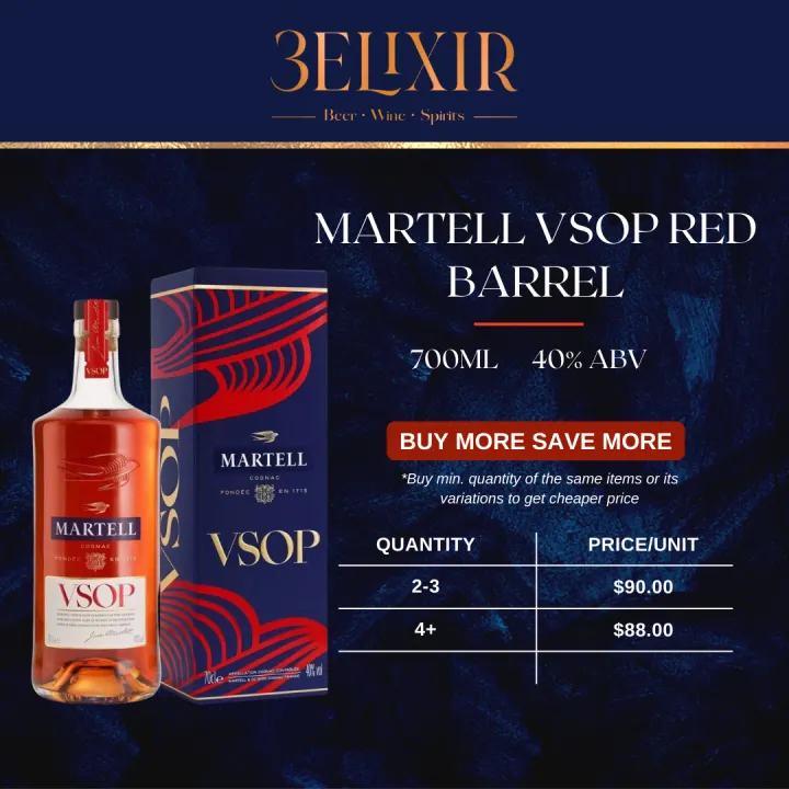 Martell VSOP Red Barrel 700ML | Lazada Singapore