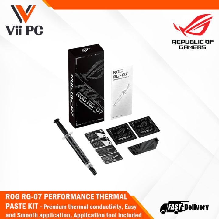 ROG RG-07 PERFORMANCE THERMAL PASTE KIT - Premium thermal conductivity ...
