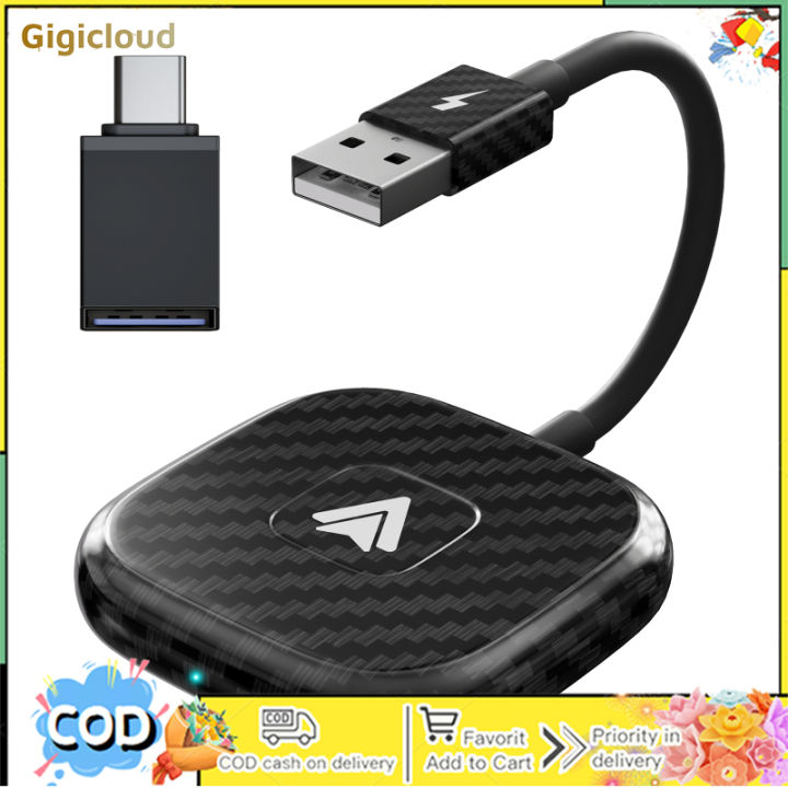 Wireless Car Adapter Compatible For CarPlay Android Auto Dongle Wire ...