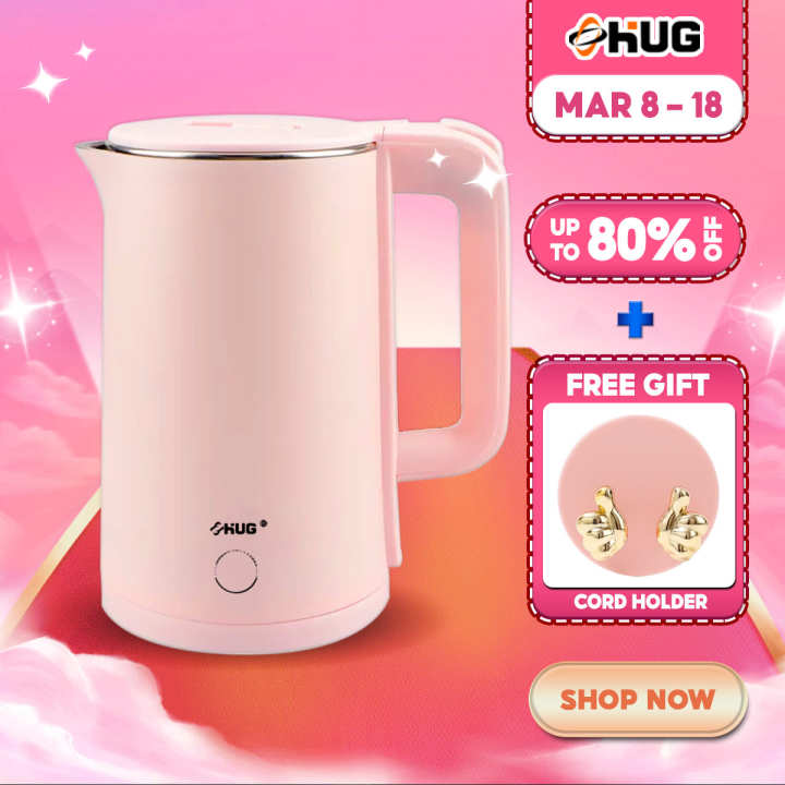 HUG Stainless Electric Kettle Fast Boiling Anti-Burnout Protection ...
