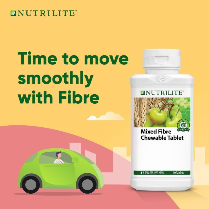 Nutrilite Mixed Fibre Chewable Tablet นิวทริไลท์ ชูเอเบิ้ล ไฟเบอร์ เบลน ...