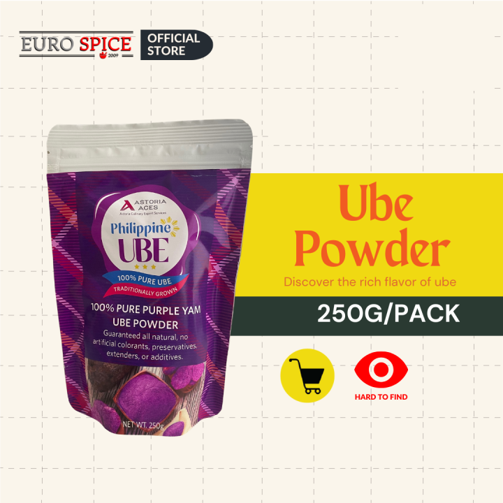 Euro Spice - UBE ROYAL POWDER (PHILIPPINE ROYAL PURPLE YAM) 250g | Lazada PH